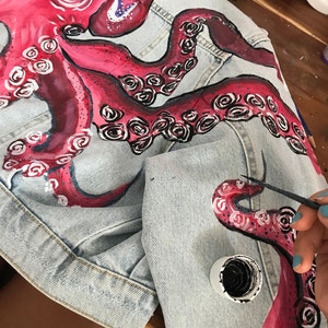 Custom Denim Jacket Artwork | Hand Painted Denim Jacket | Personalized ...