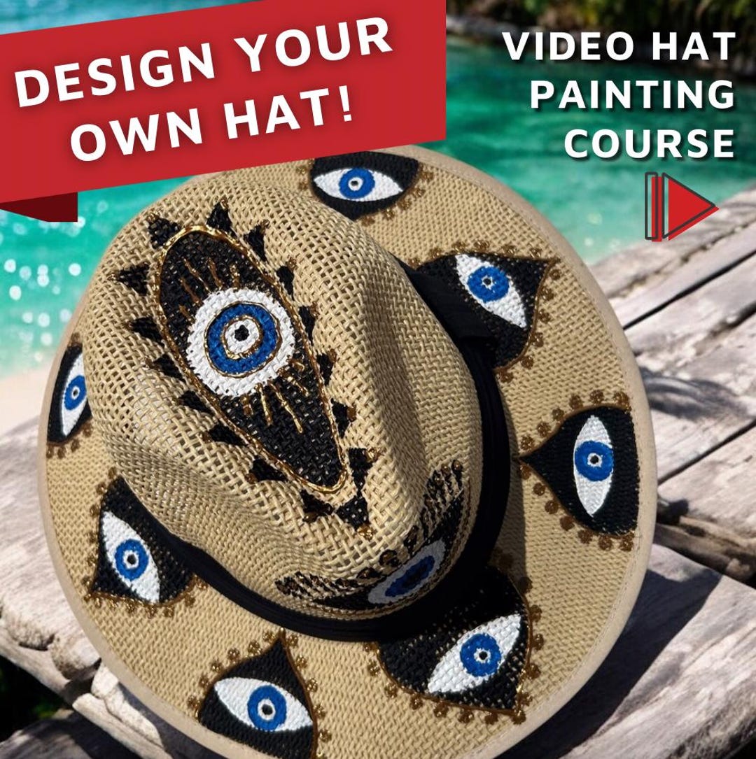 Hat Design Digital Course, Learn How to Paint, Basic Drawing, Step by ...