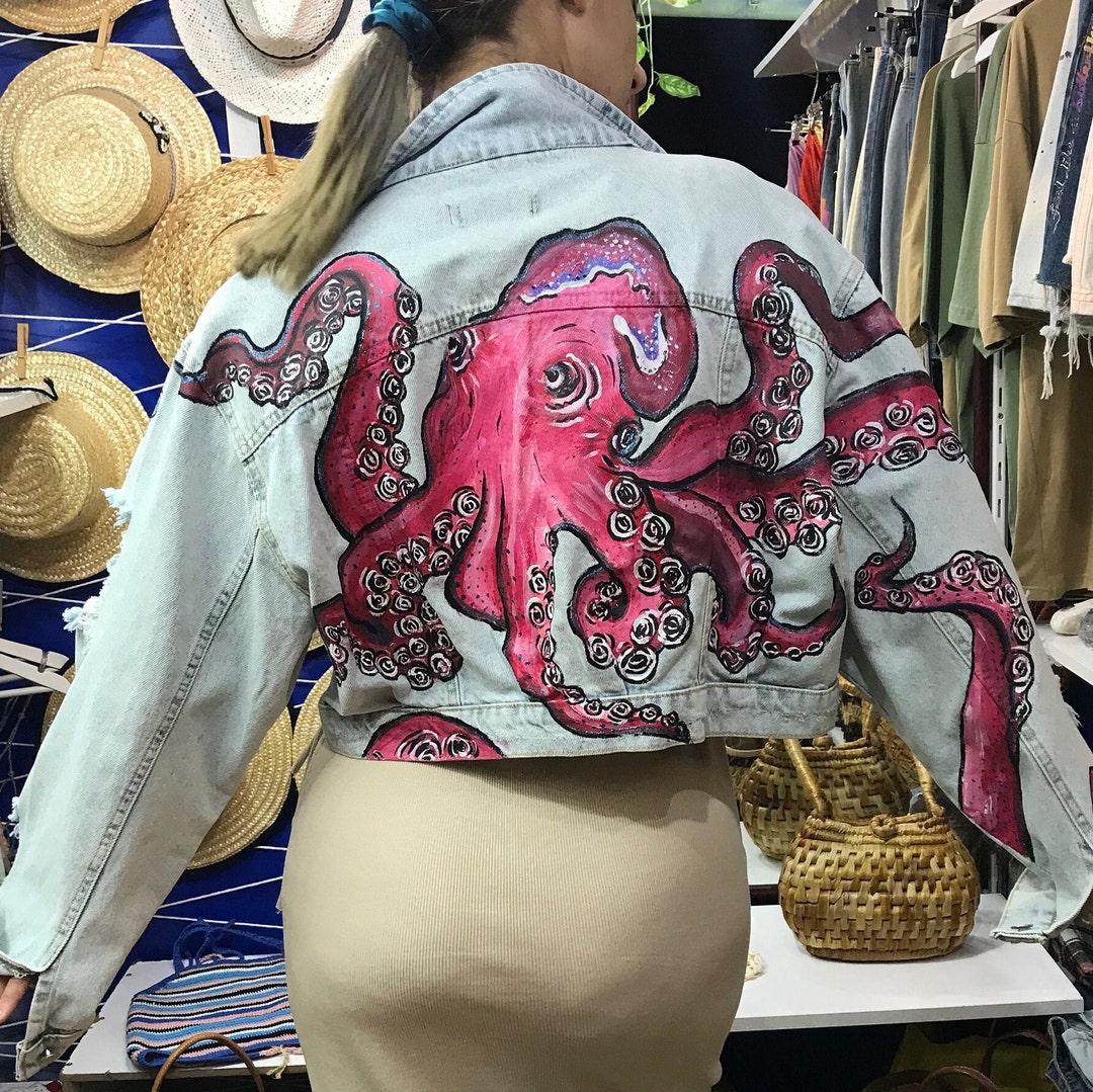 Custom Denim Jacket Artwork | Hand Painted Denim Jacket | Personalized ...