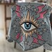 Evil Eye Denim Jacket Artwork | Hand Painted Denim Jacket ...