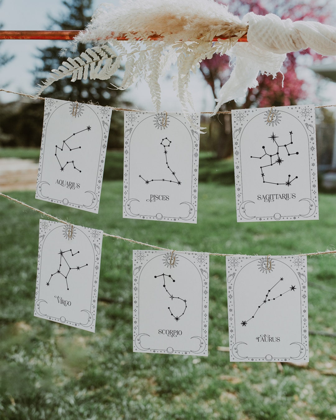 Celestial Constellation Table Numbers Wedding Decor for Printable ...