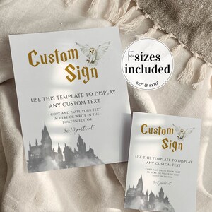 Signature Cocktail Printable Sign Template for Bar Menu at Magical ...