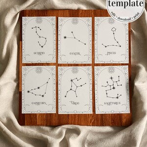 Celestial Constellation Table Numbers Wedding Decor for Printable ...