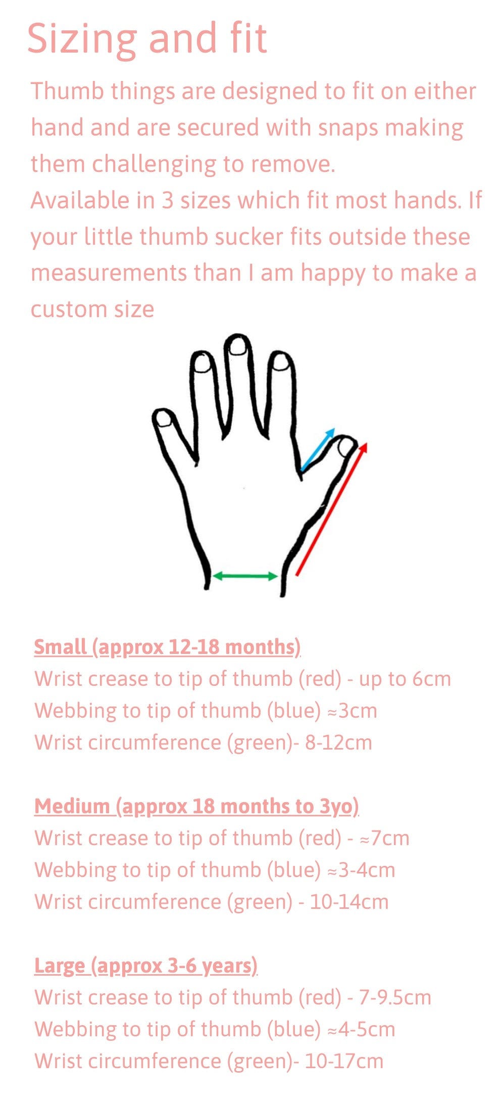 Thumb Things - Sprinkles (S,M,L) - Etsy