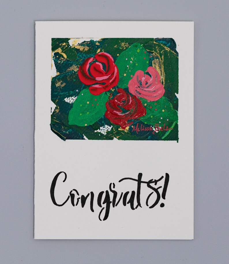 Congratulations Cards, Congrats Cards, Roses, Celebration, 5x7, Blank ...