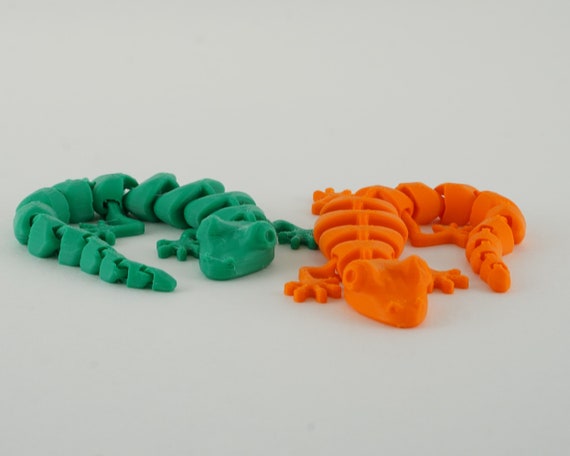 Articulated Lizard 3D Printed Toy Variety of Color - Etsy