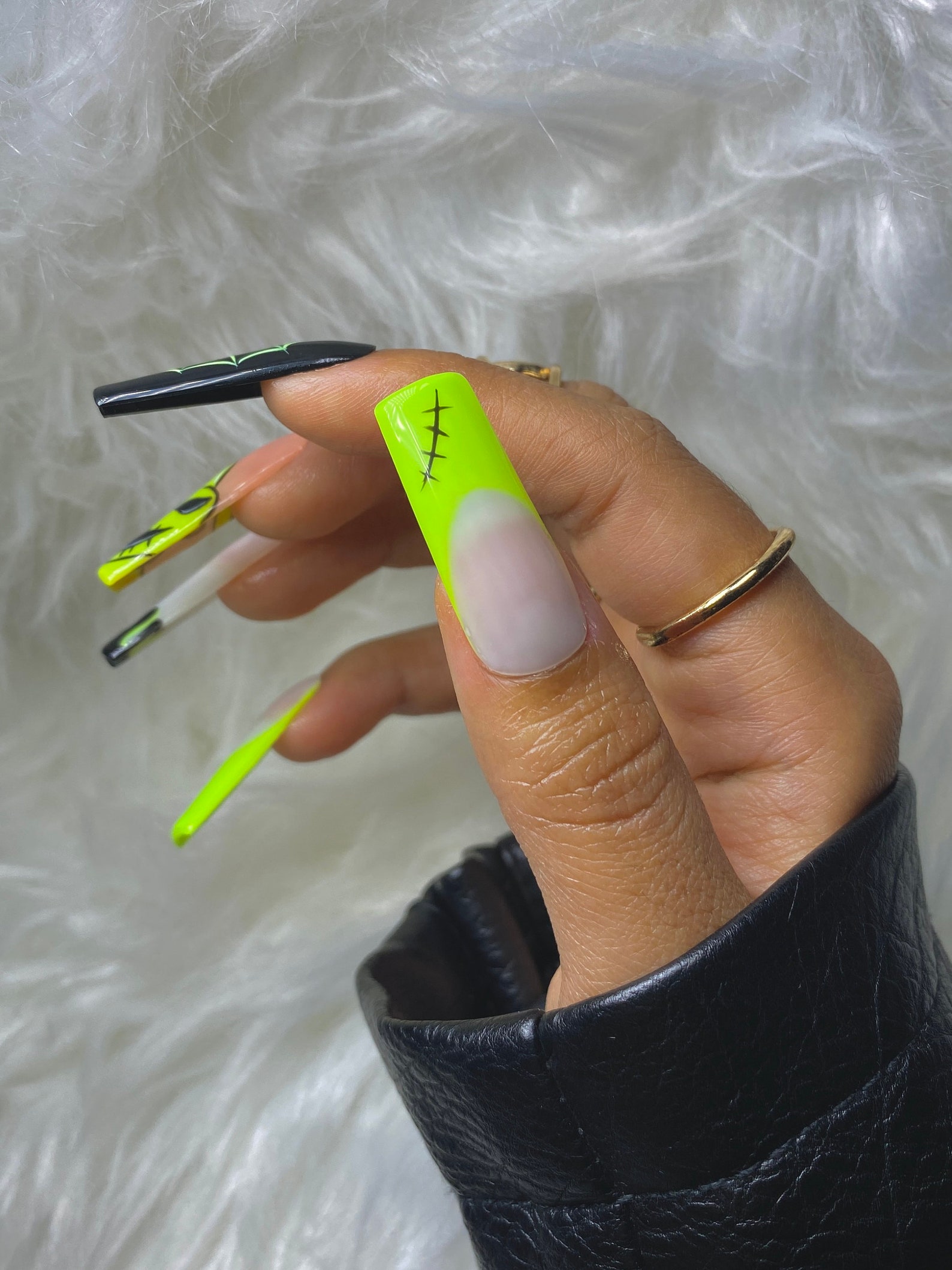 Halloween Oogie Boo Nails/ Halloween Press on Nails - Etsy