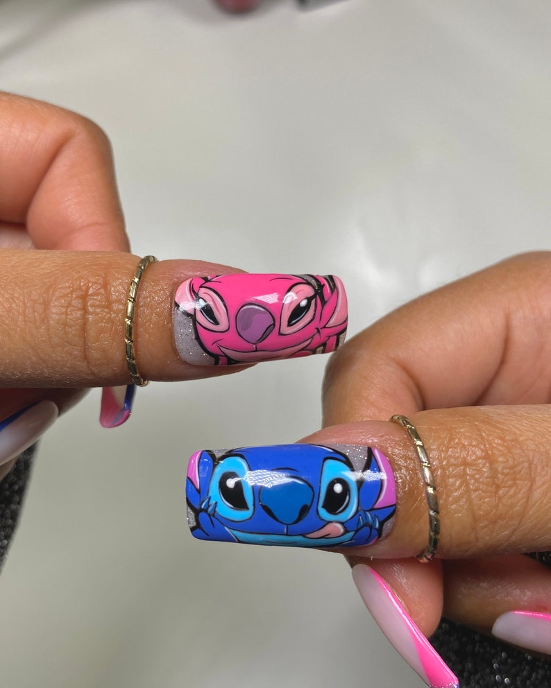 Angel & S Nails/ S and Angel Press on Nails - Etsy