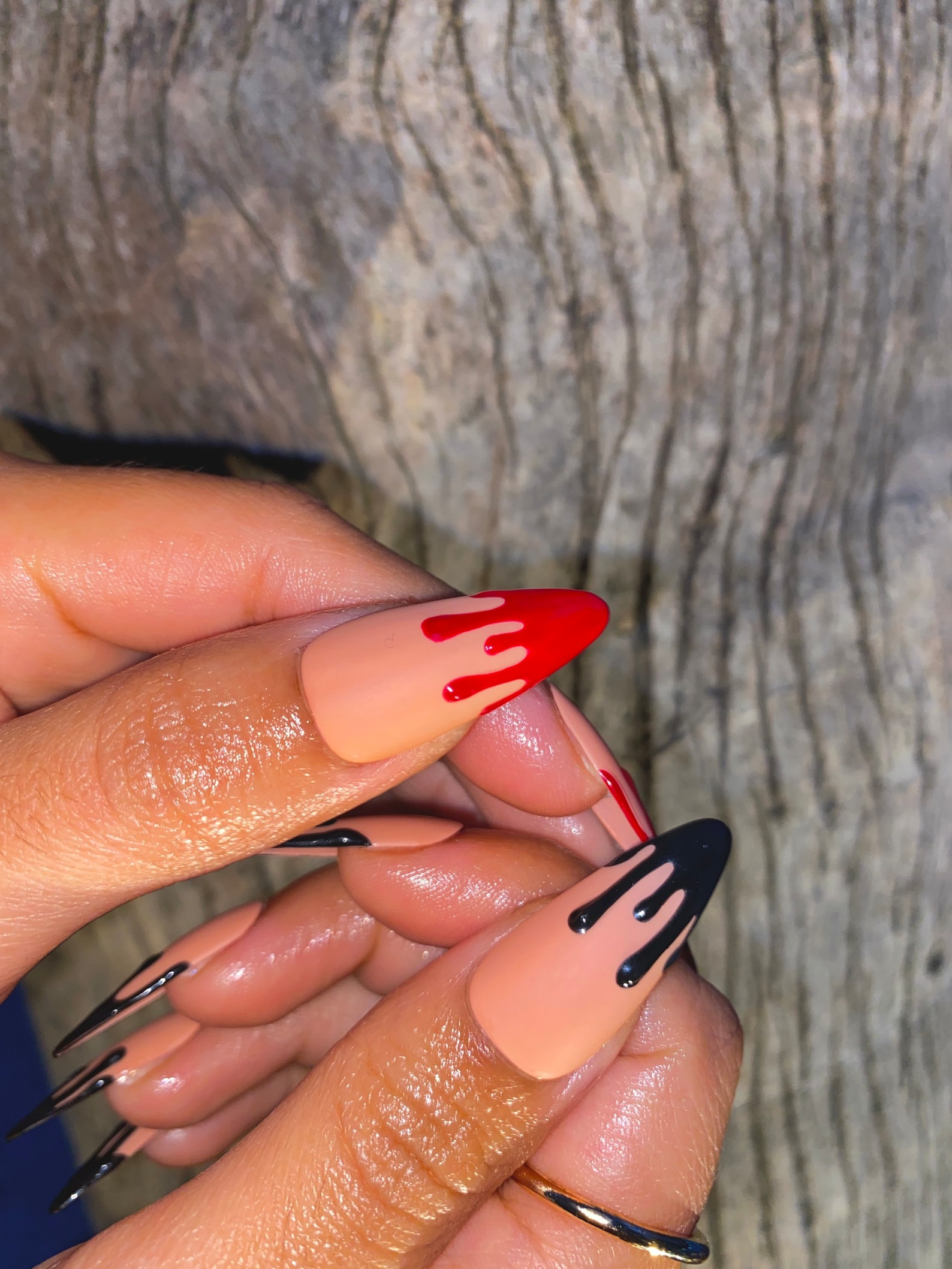 Creepy Dripping Blood Nails/ Halloween Press on Nails - Etsy