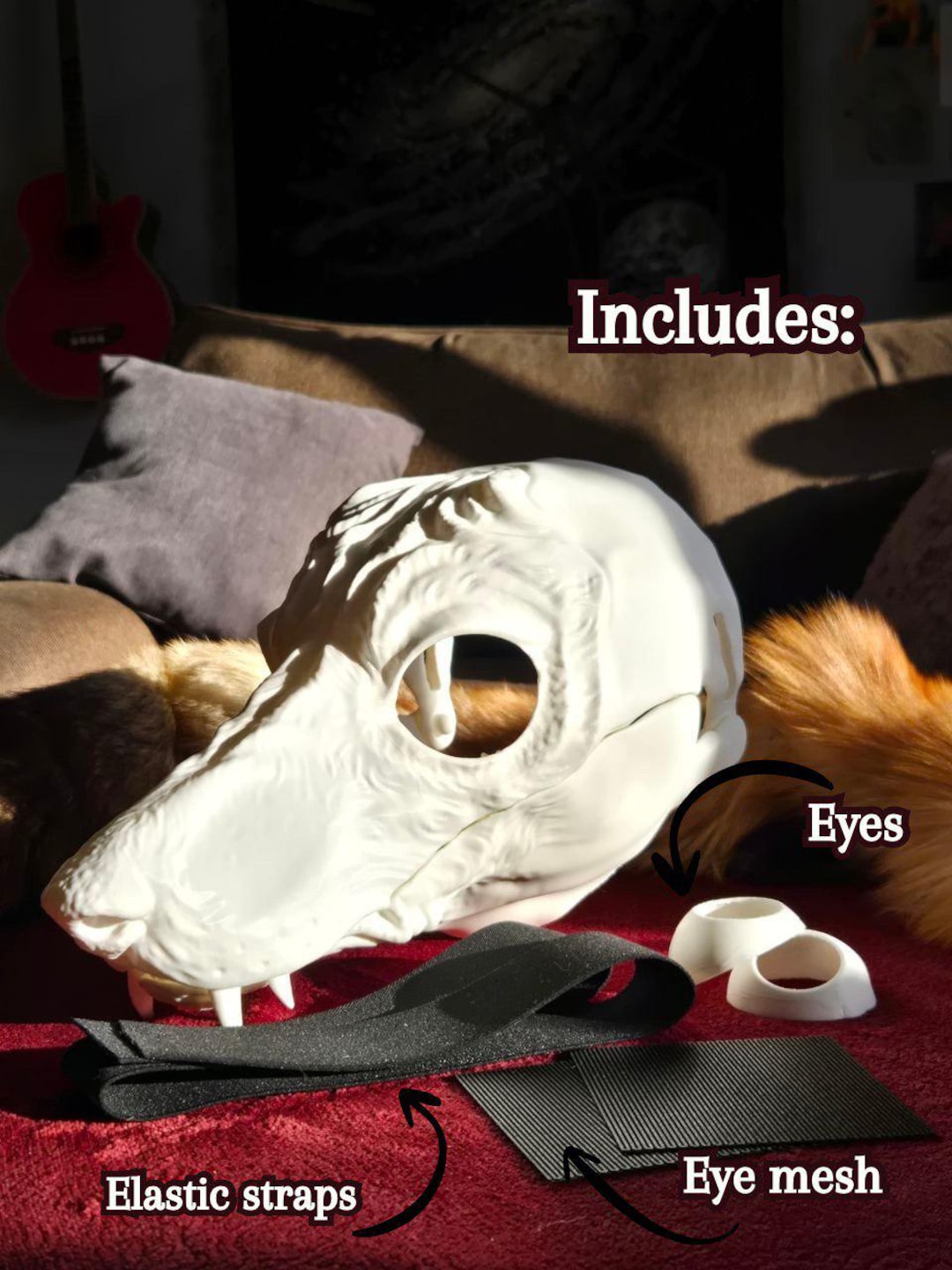 Hound Dog Mask | Customizable & Paintable | Cosplay Accessory | Fursona ...