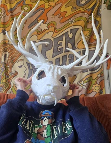 Realistic Deer Antlers | Printed Version | Furry | Fursona | Therian ...