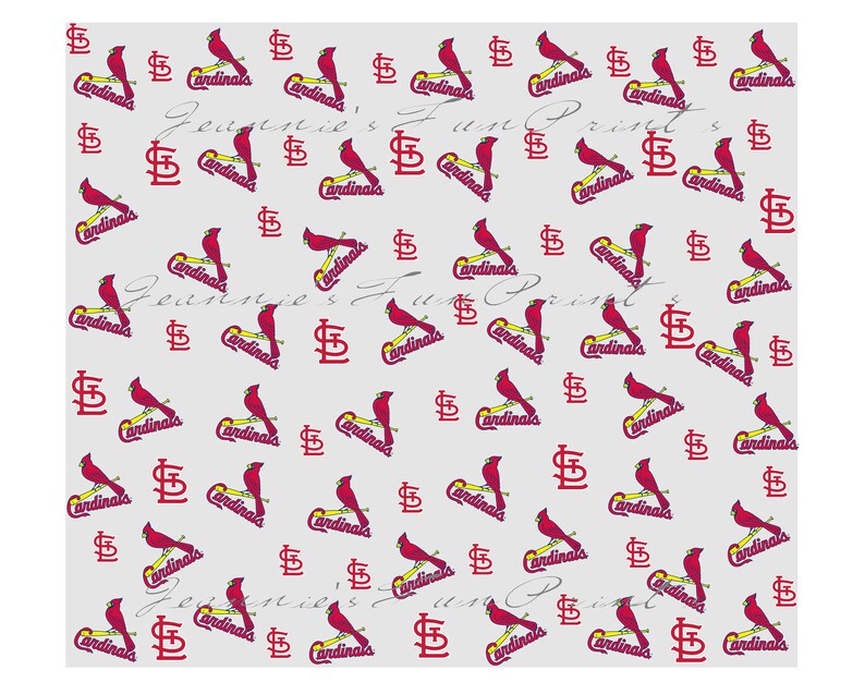 St Louis Cardinals Baseball Tumbler Wrap, Straight 20oz, Sublimation ...