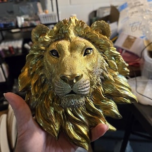 Large Lion Head Wall Mount - Etsy