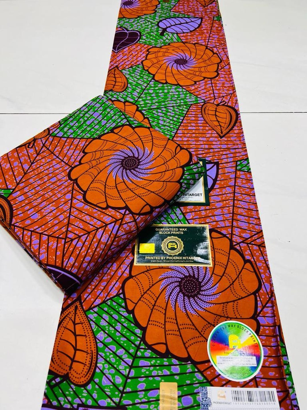 6 Yards Hitarget African Fabric, Wax Print Cut to Length, - Etsy