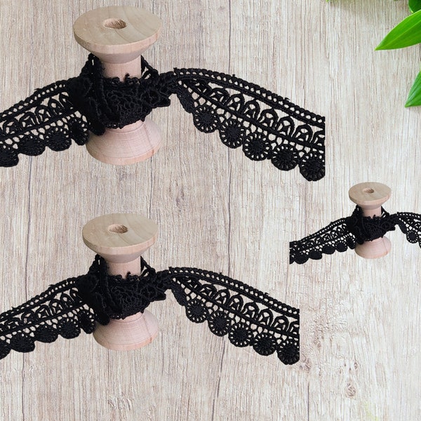 Black Lace Ribbon - Etsy