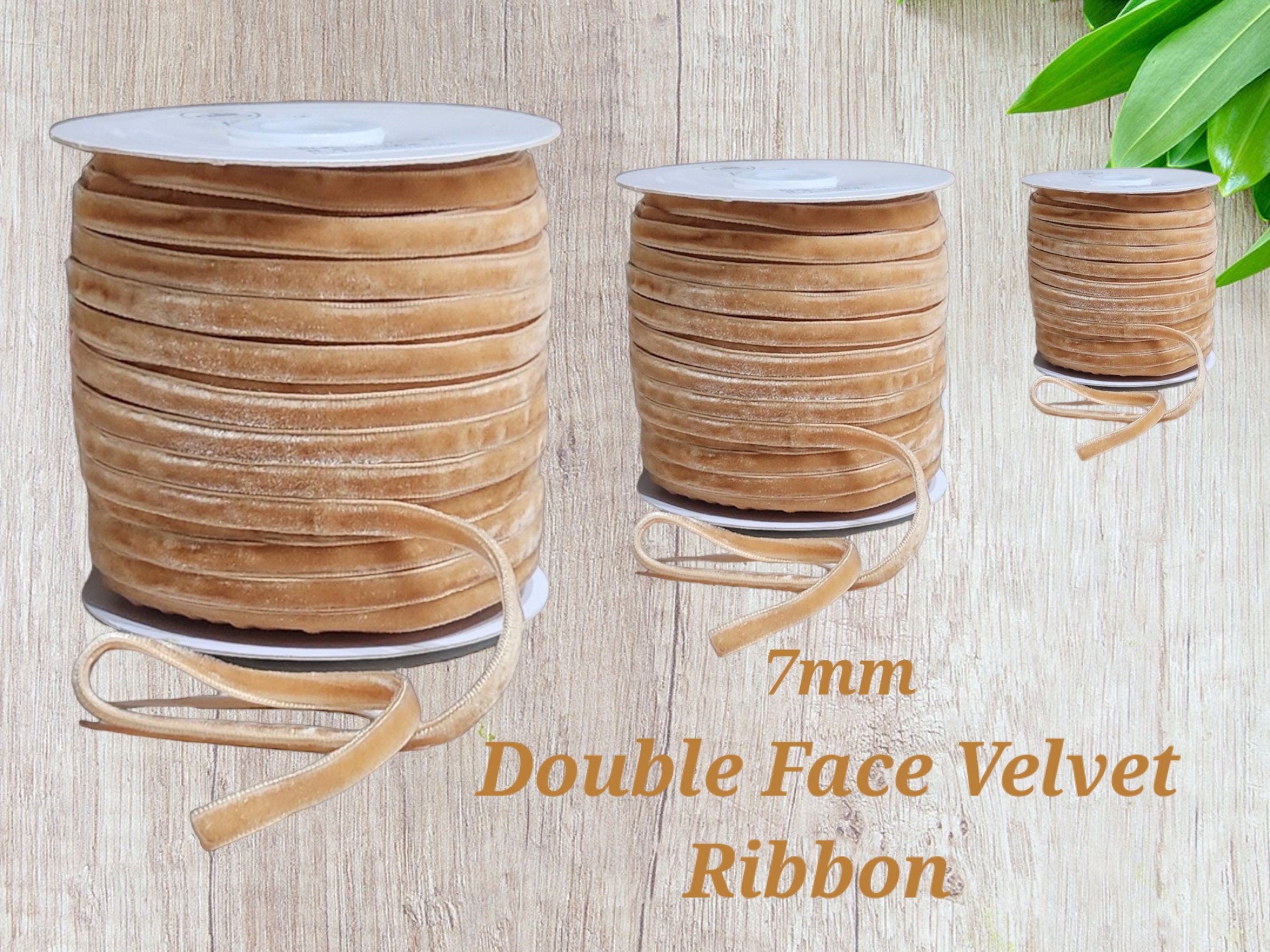Double Face Luxury Old Gold Velvet Ribbon 7mm 1/4 - Etsy