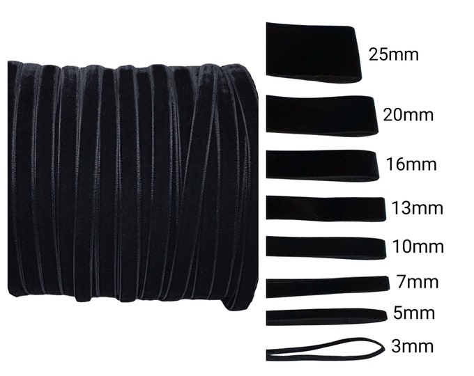 Black Ribbon, Double-faced Black Satin Ribbon 1/4 Inch Wide X 10 Yards ...
