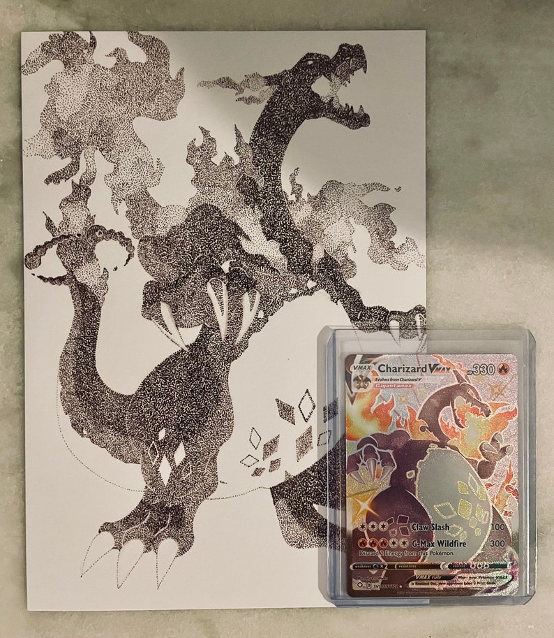 Gigantamax Charizard A5 Print - Etsy