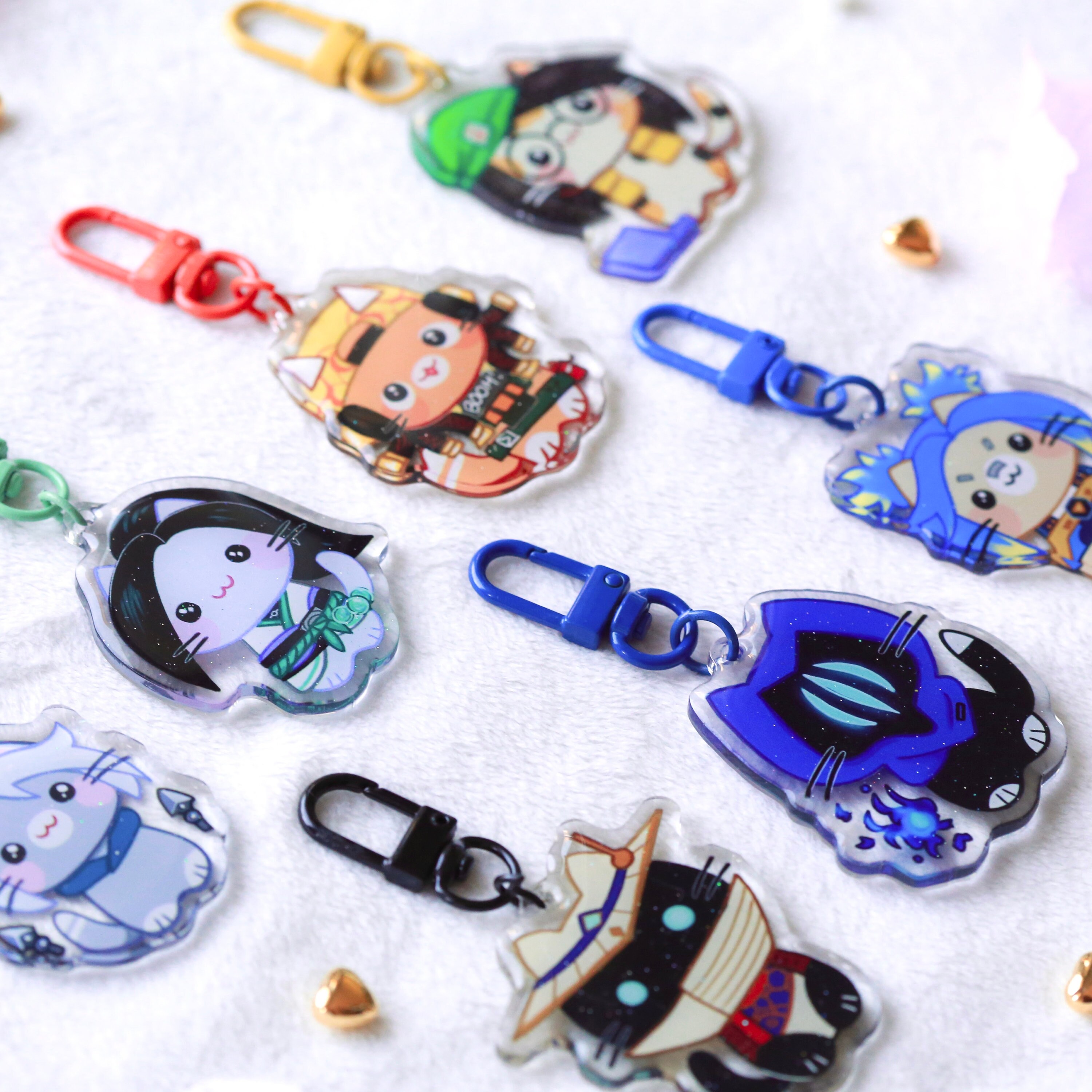 Valorant Cat Acrylic Keychains - Etsy