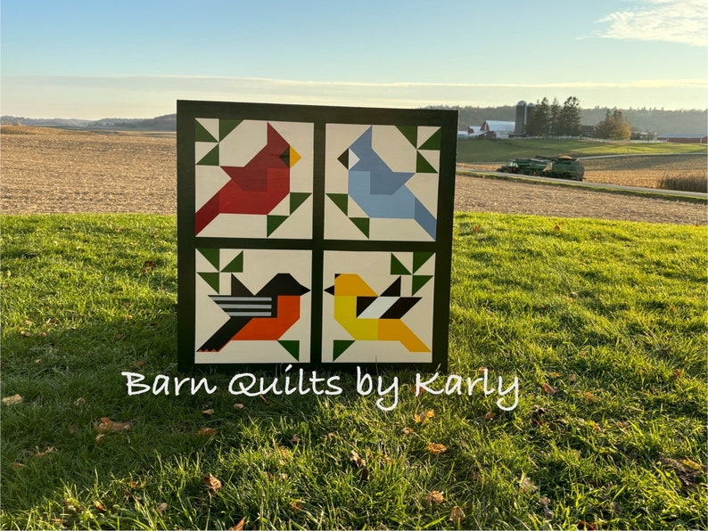 Barn Quilt,oriole Bird Barn Quilt, Wall Decor Barn Quilts, Birds, Home ...