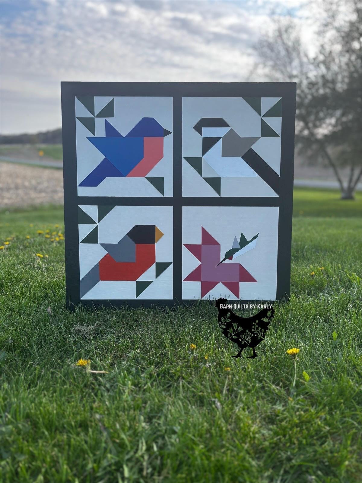 Bird Barn Quilt: Hummingbird, Outdoor Wall Art - Etsy