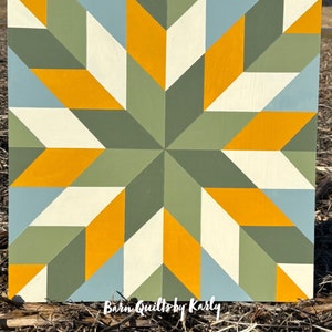 Barn Quilt, Star Barn Quilt, Wall Decor Barn Quilts, Starburst, Home ...
