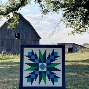 Barn Quilt, Thistle Rose Barn Quilt, Wall Decor Barn Quilts, Thistle ...