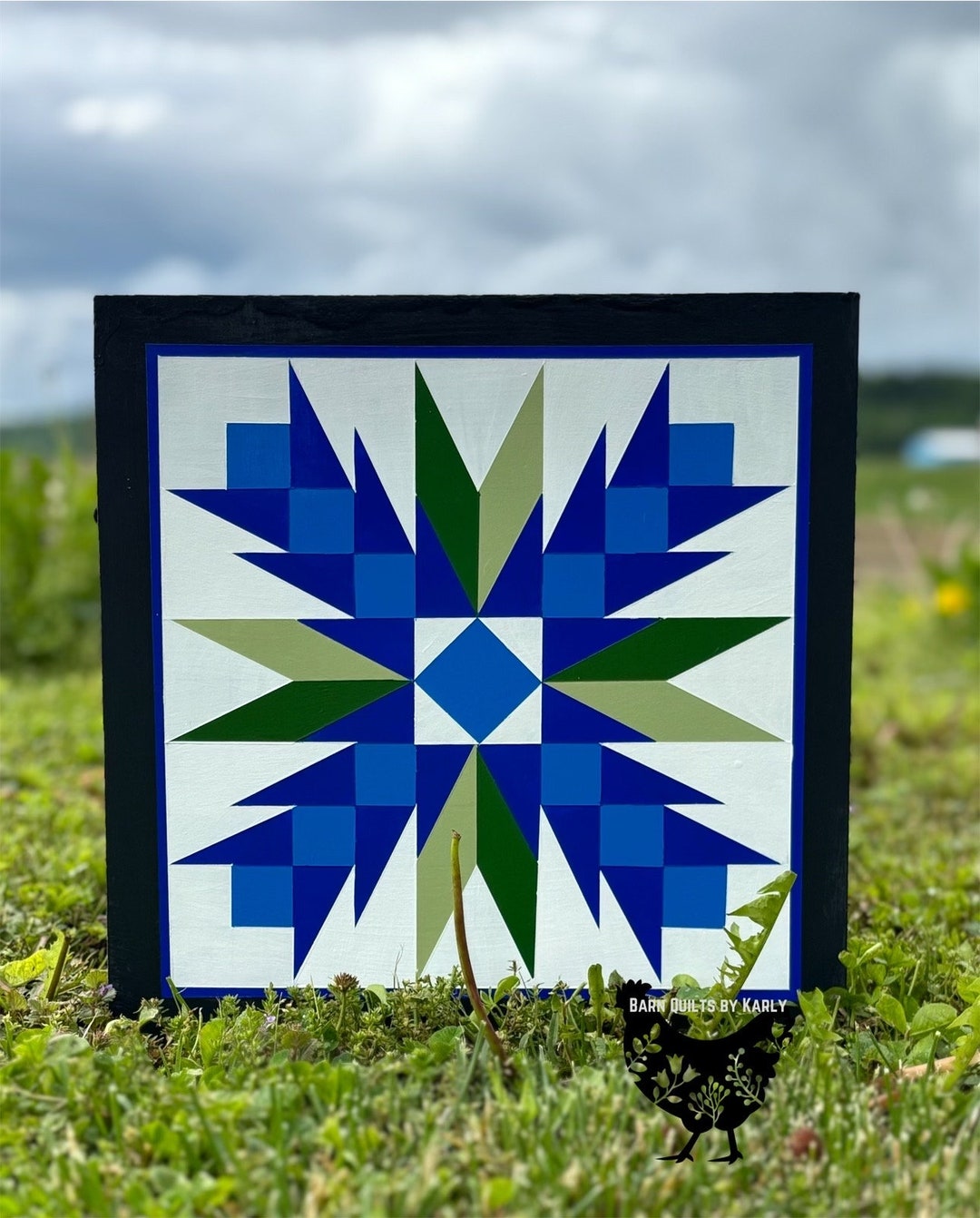 Barn Quilt, Thistle Rose Barn Quilt, Wall Decor Barn Quilts, Thistle ...