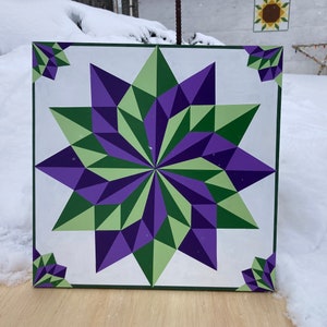 Love Blossom Barn Quilt: Customizable Outdoor Wall Art - Etsy
