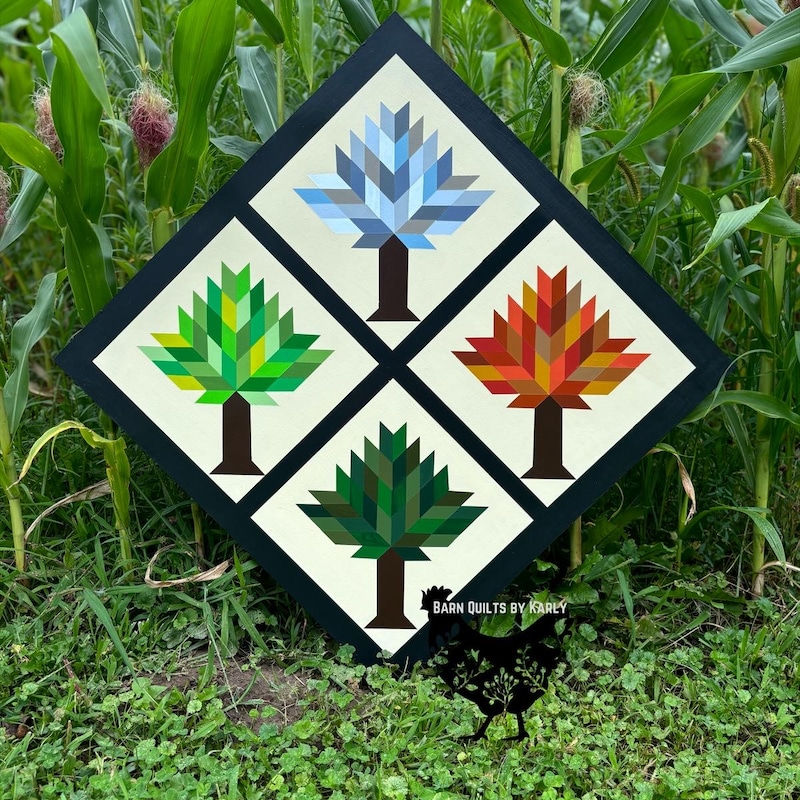 Seasons Barn Quilt - Etsy