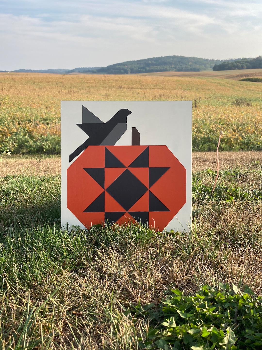 Barn Quilt, Crow Barn Quilt, Wall Decor Barn Quilts, Crow, Fall, Home ...