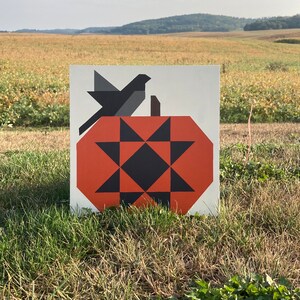 Barn Quilt, Crow Barn Quilt, Wall Decor Barn Quilts, Crow, Fall, Home ...