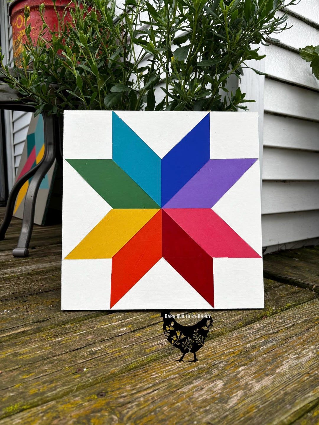 Barn Quilt, Star Barn Quilt, Wall Decor Barn Quilts, Star, Home Decor ...