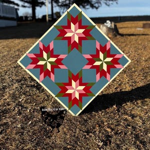Barn Quilt, Star Barn Quilt, Wall Decor Barn Quilts, Star, Home Decor ...