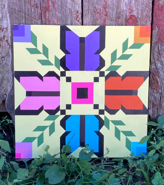 Barn Quilt Butterfly Barn Quilt Wall Decor Barn Quilts - Etsy
