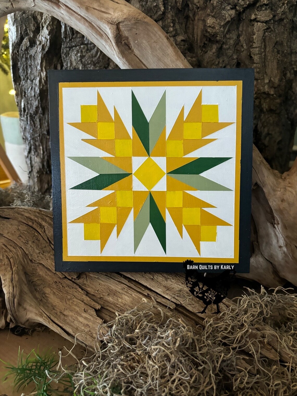 Barn Quilt, Thistle Rose Barn Quilt, Wall Decor Barn Quilts, Thistle ...