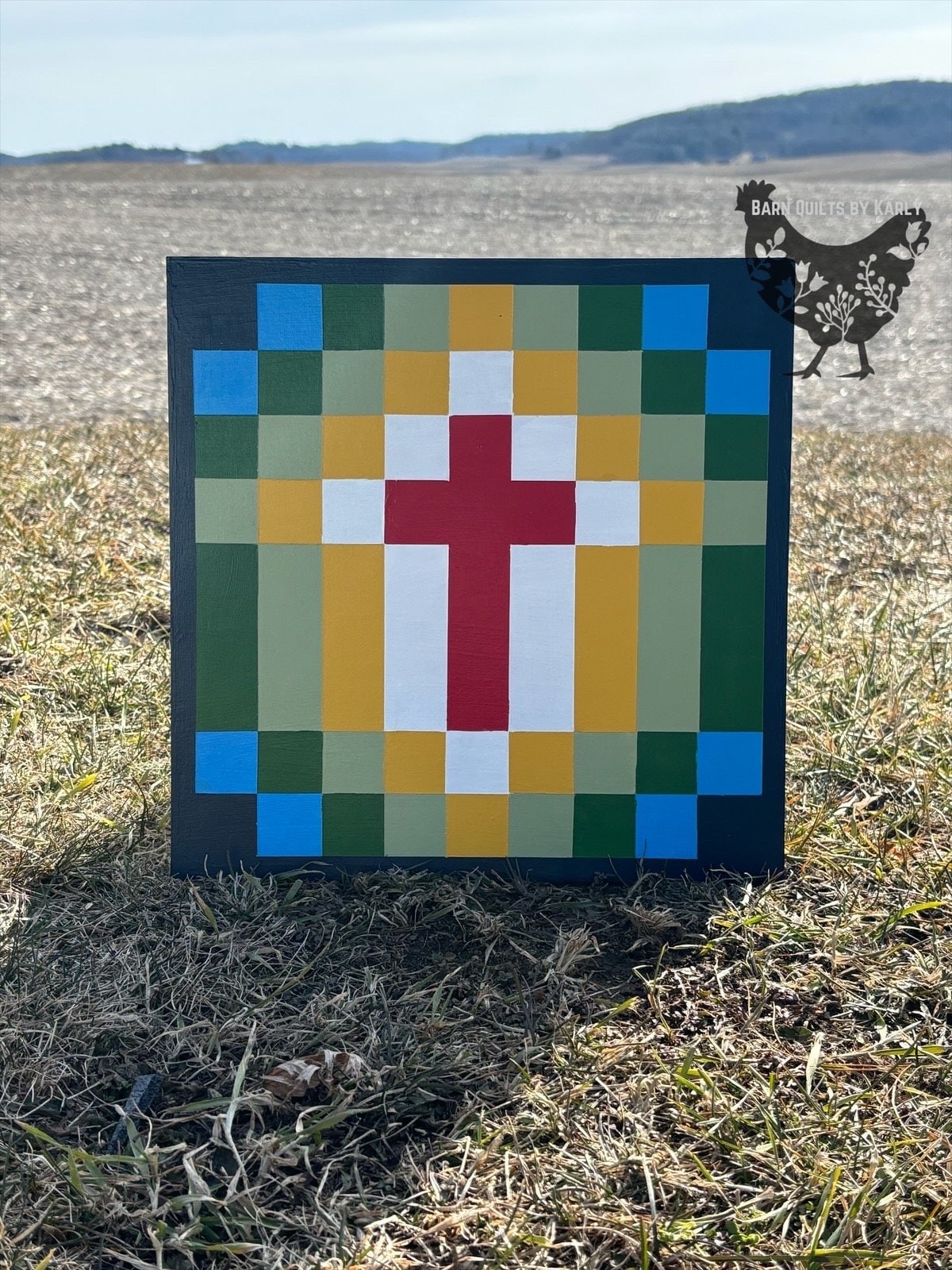 Cross Barn Quilt: Rustic Spring Home Decor, Custom Wall Art - Etsy