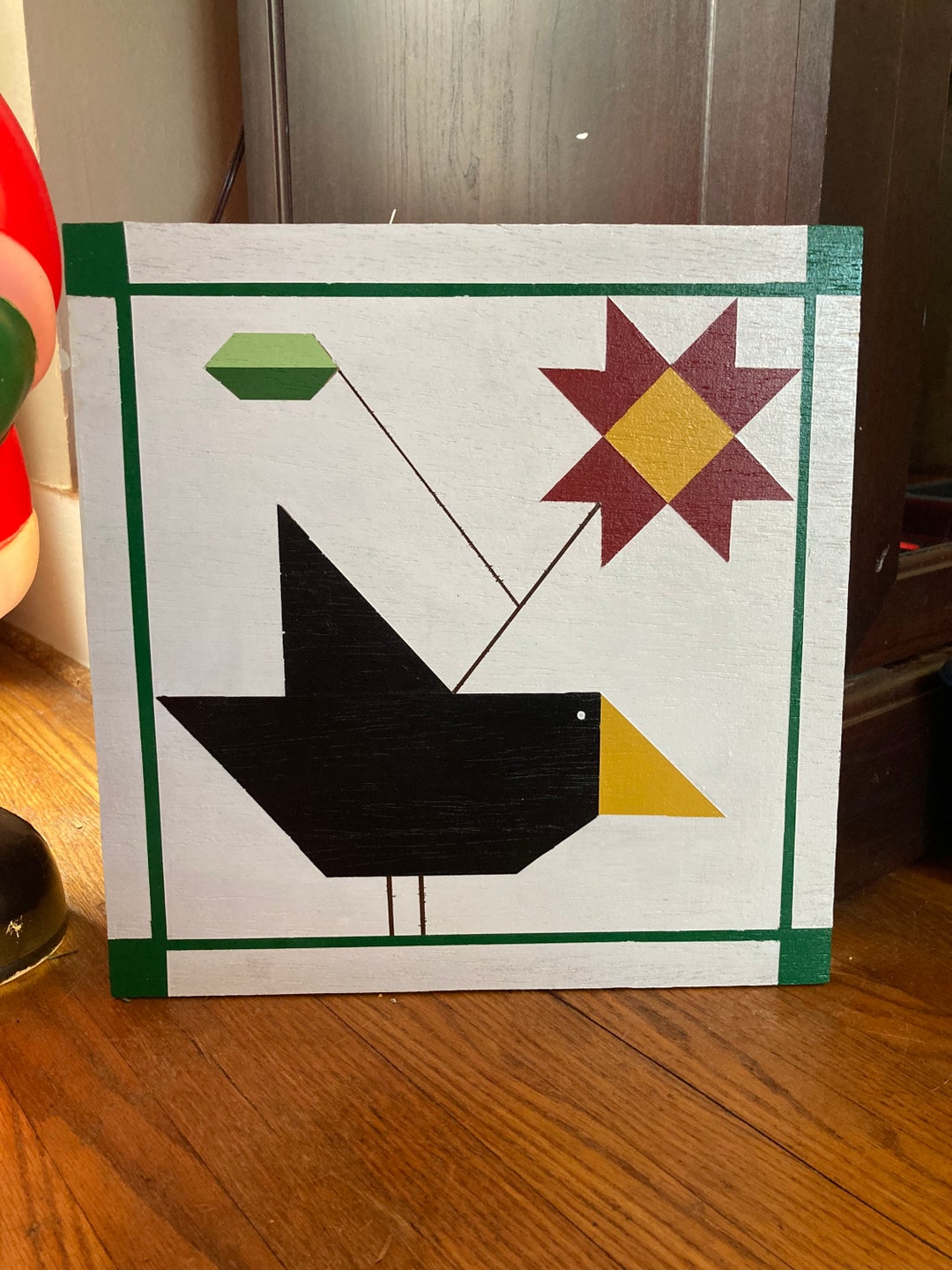 Barn Quilt, Crow Barn Quilt, Wall Decor, Primitive, Barn Quilt Outdoor ...