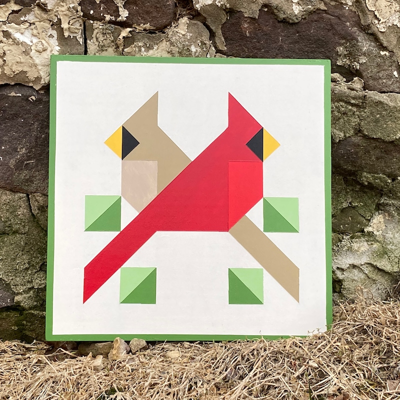 Cardinal Barn Quilts - Etsy