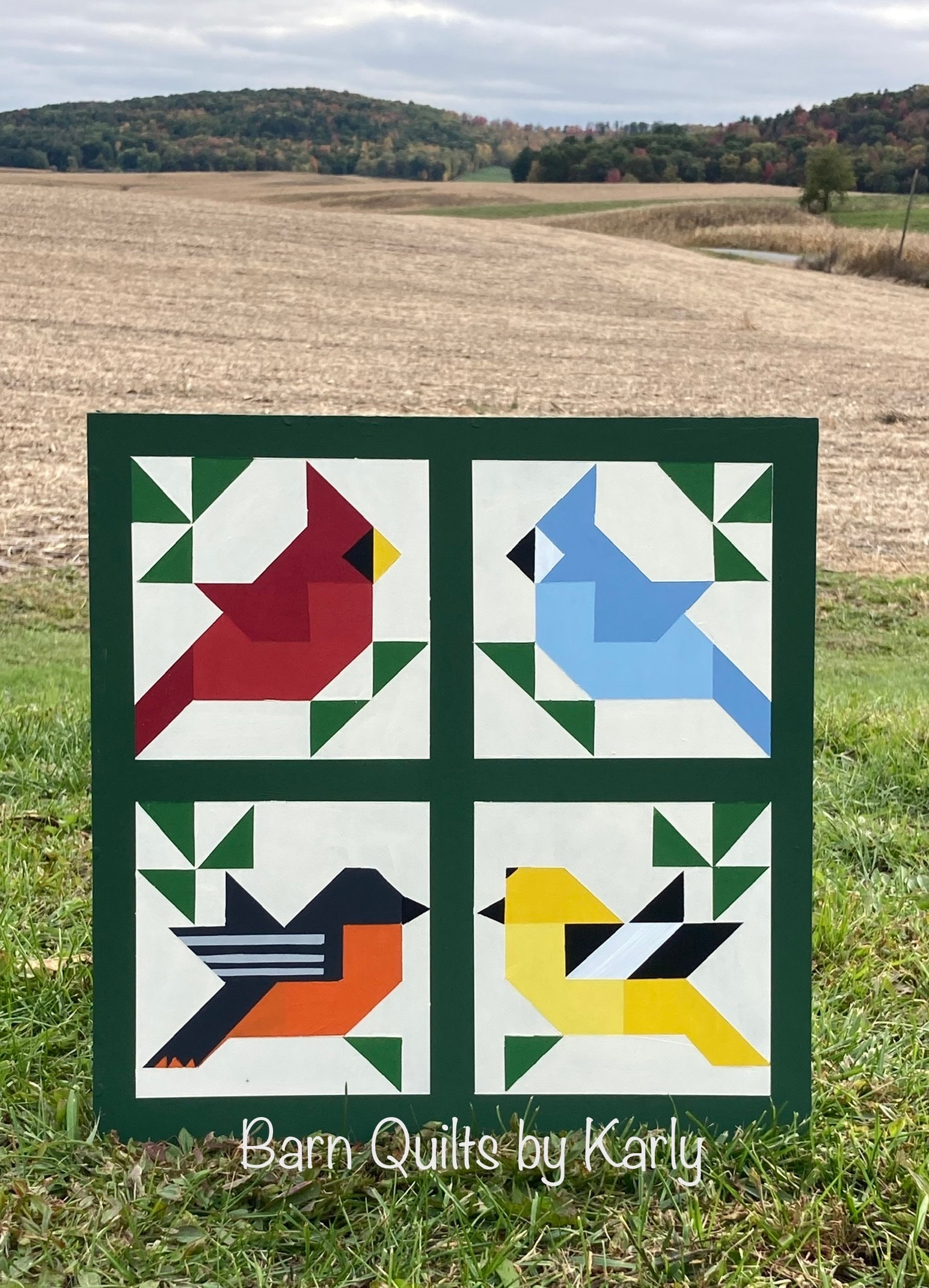 Barn Quilt,oriole Bird Barn Quilt, Wall Decor Barn Quilts, Birds, Home ...