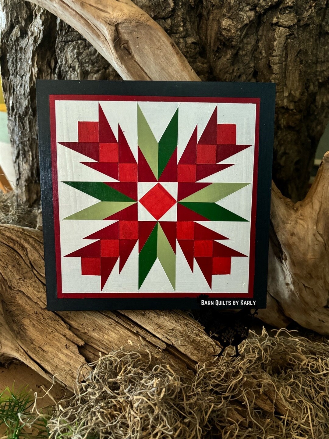 Thistle Rose Barn Quilt: Custom Outdoor Wall Art - Etsy