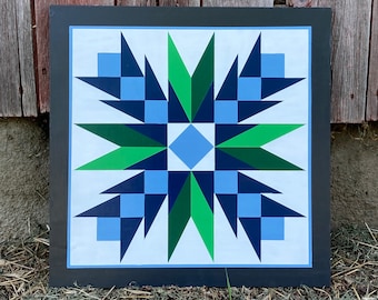 Barn Quilt, Thistle Rose Barn Quilt, Wall Decor Barn Quilts, Thistle ...