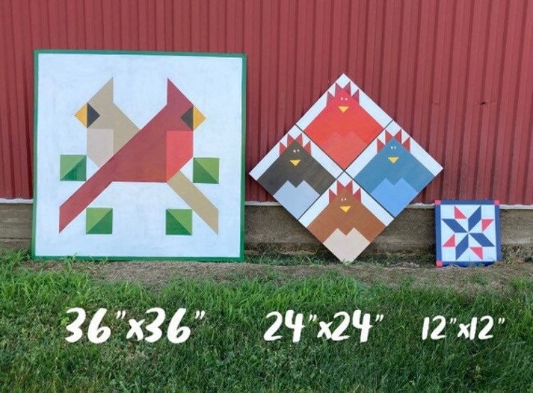 Barn Quilt, Christmas Barn Quilt, Wall Decor Barn Quilts, Christmas ...