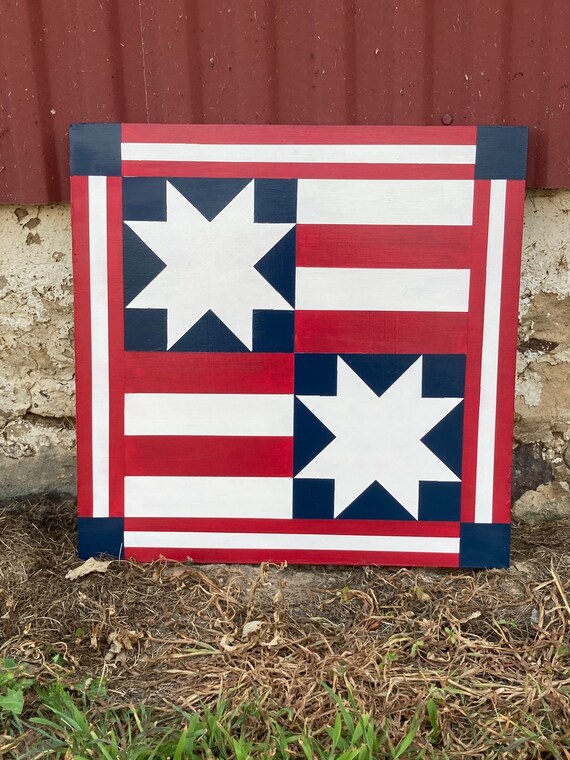 Barn Quilts Handmade Flag Barn Quilt Barn Quilts - Etsy