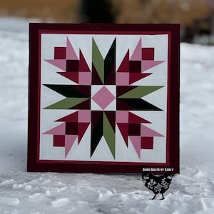 Barn Quilt, Thistle Rose Barn Quilt, Wall Decor Barn Quilts, Autumn ...