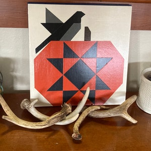 Barn Quilt, Crow Barn Quilt, Wall Decor Barn Quilts, Crow, Fall, Home ...