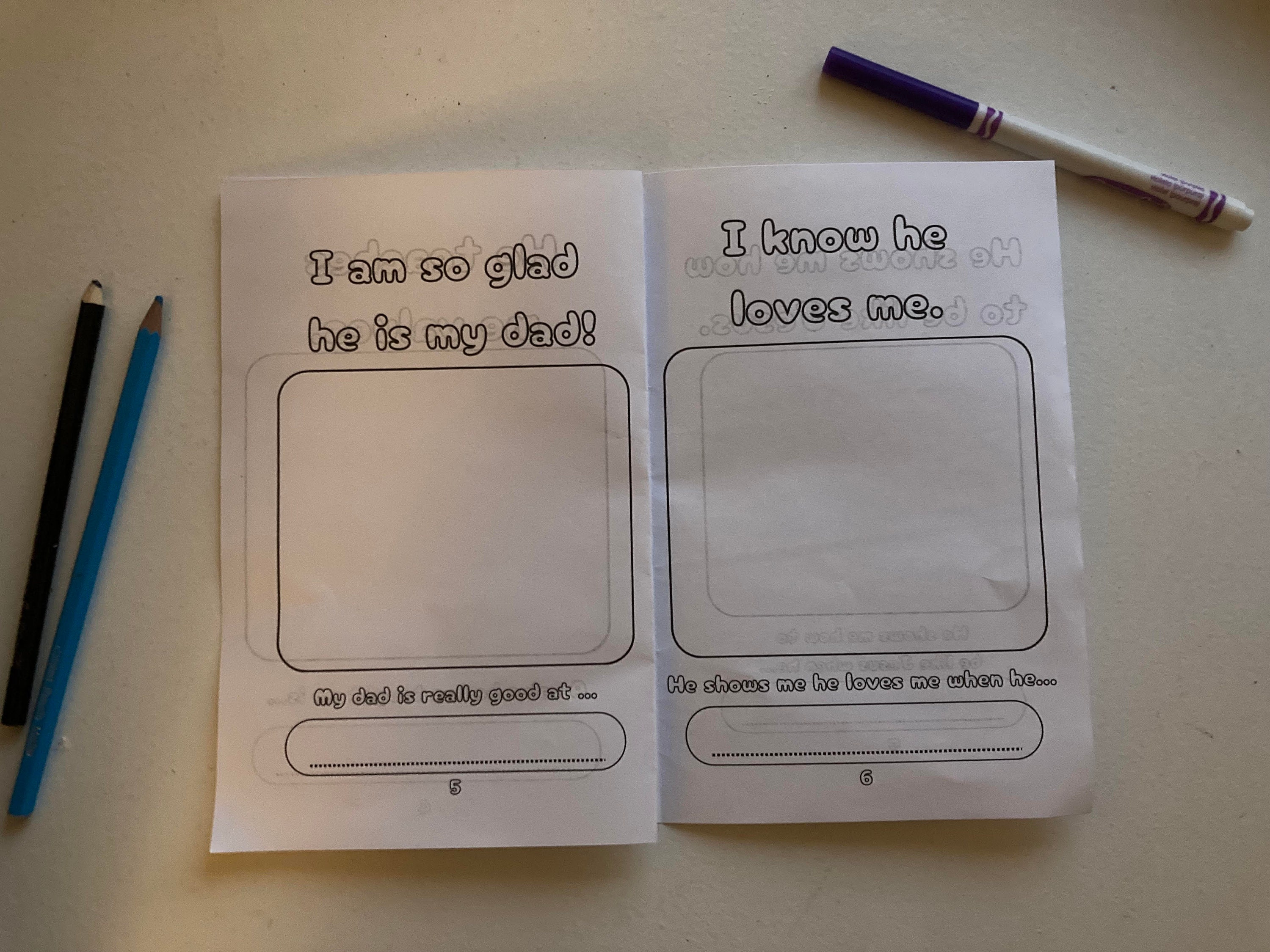 Printable Father's Day Booklet Based on LDS Song My Daddy is My ...