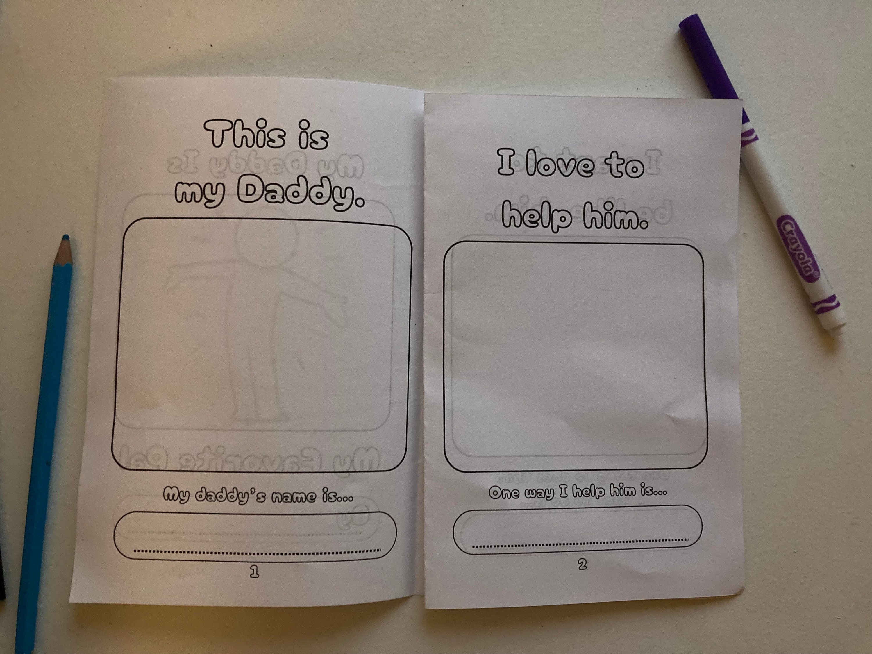 Printable Father's Day Booklet Based on LDS Song My Daddy is My ...