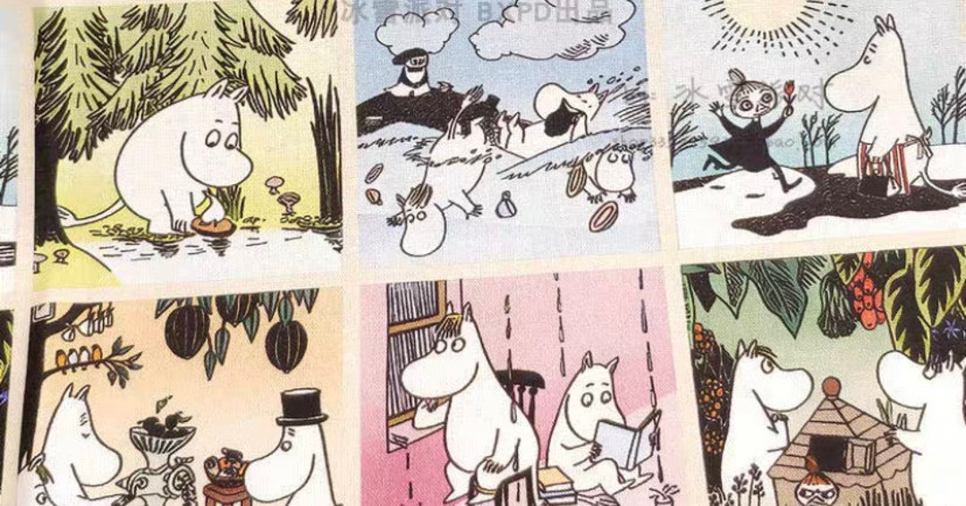 Cute Cartoon Moomin Cotton Fabric DIY - Etsy