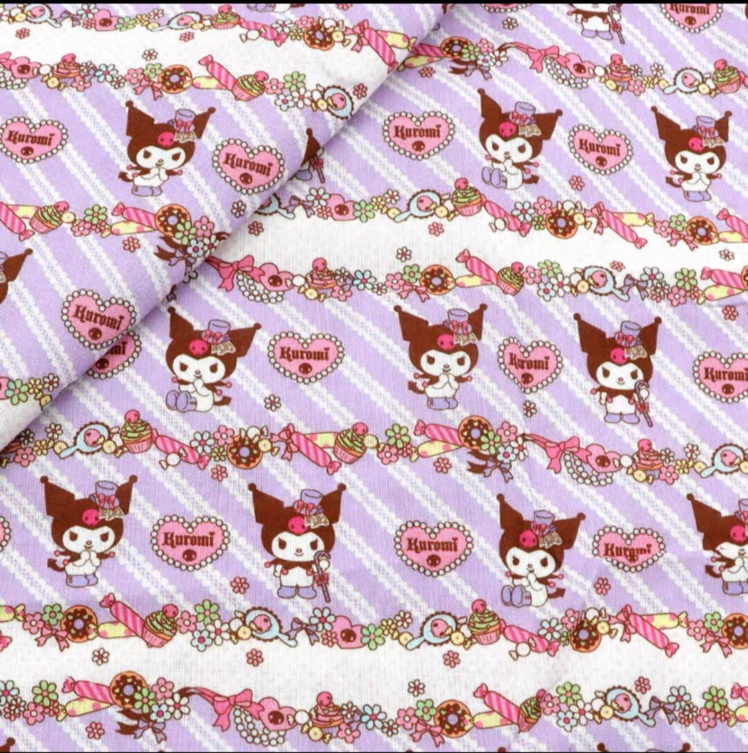 Kuromi Cotton Fabric DIY - Etsy